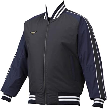 [ミズノ] プロ グラウンドコート(リバーシブル) 野球 ウエア グラウンドコート (12JE1G72) 14Dネイビー×ブラック Sサイズ