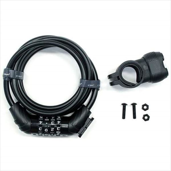 【asahi(アサヒ) 】 【4560285273583】 40111000 あさひ ブラケットダイヤルワイヤー錠8x1800mm暗証番号式 ...