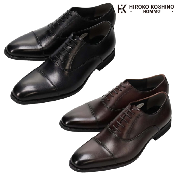 ヒロコ コシノ HIROKO KOSHINO 内羽根ストレートチップ シューズ HR5001 本革 メンズ 紳士靴 革靴 (nesh)