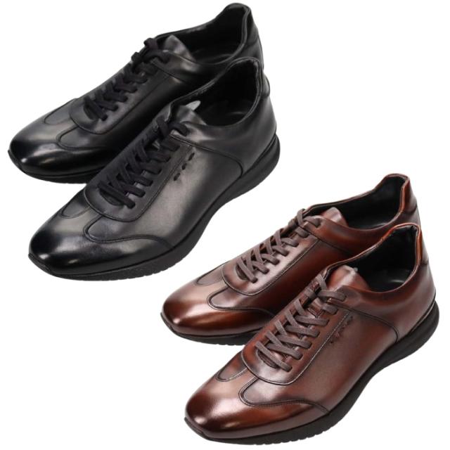 モデロ MODELLO レースアップドレスカジュアルレザースニーカー　DM3405 メンズ 革靴 (nesh)