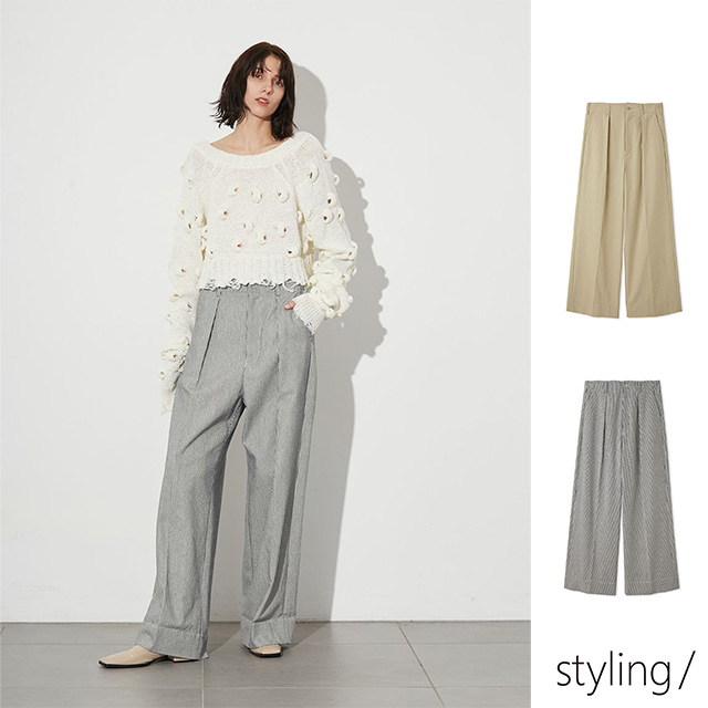 スタイリング styling/ バックラップワイドパンツ【2025 新作】