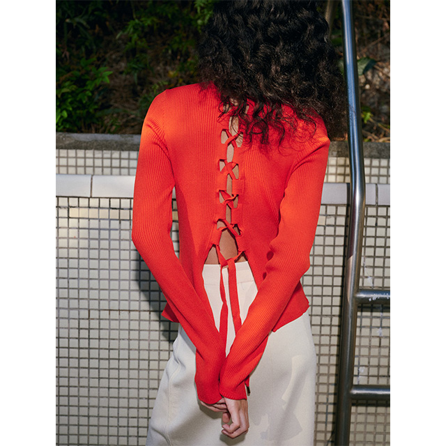 スタイリング styling/ バックレースアップニット【2025 新作】