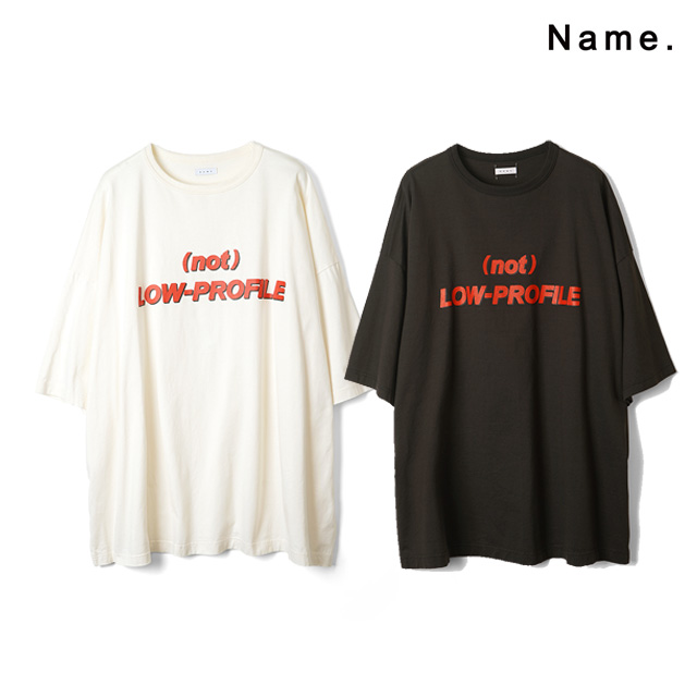 Name. ネーム シルケット コットン プリント Tシャツ SILKETE COTTON PRINT TEE 