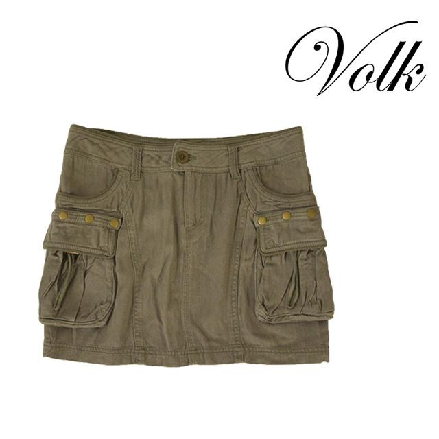 CYNICAL/シニカル カーゴミニスカート レディース カーキ 春夏 ひざ上 女の子 ポケット