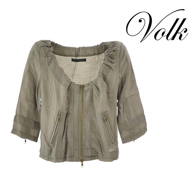 CYNICAL/シニカル ノーカラージャケット レディース ジャケット アウター 上着 グレー