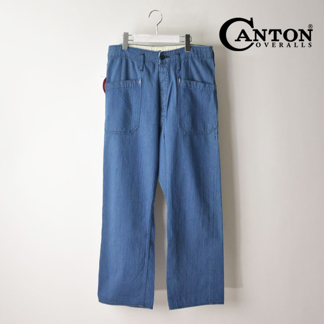キャントンオーバーオールズ CANTON OVERALLSチノパンツ ワークパンツ メンズ  ストレートパンツ コットン