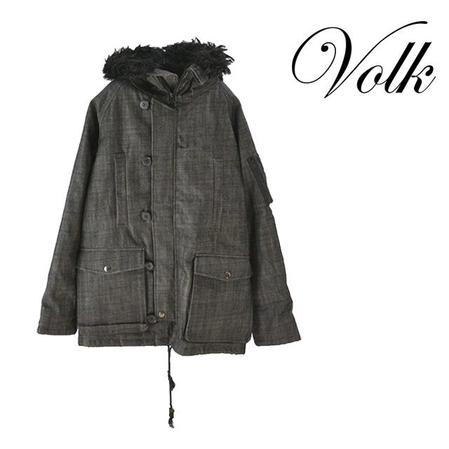 CASSAVES/カザベス n3b メンズ ジャケット ボア アウター インディゴ デニム ボア 無地 カジュアル 秋冬