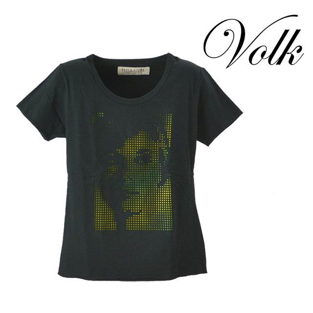 HEALTH/ヘルス TECKER プリントTシャツ レディース トップス カットソー 半袖 夏 黒 HEALTH/ヘルス TECKER プリントTシャツ レディース トップス