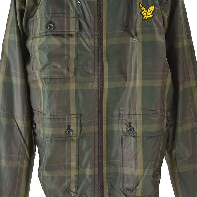Lyle&Scott/ライルアンドスコット ナイロン ジャケット メンズ アウター ベージュ  チェック カジュアル 秋冬 Lyle&Scott/ライルアンドスコット ナイロン ジャケット メンズ
