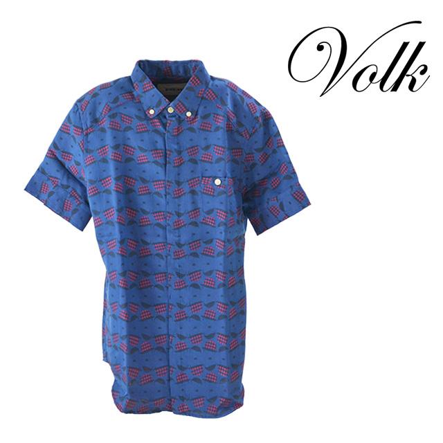 PARADI/パラディ Holiday shirt シャツ メンズ トップス 襟 コットン 半袖 夏 ブルー