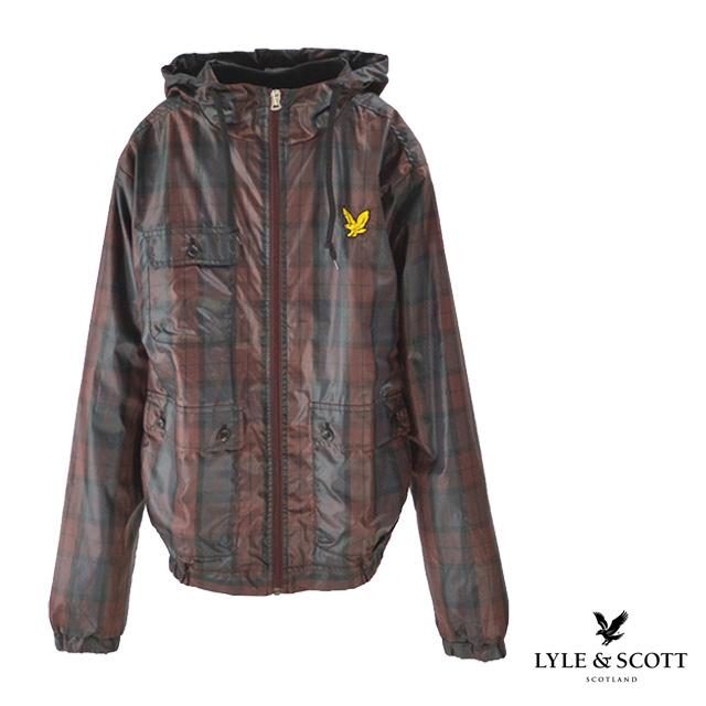 Lyle&Scott/ライルアンドスコット ナイロン ジャケット メンズ アウター レッド チェック カジュアル 秋冬
