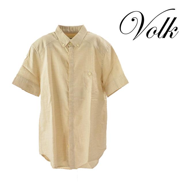 PARADI/パラディ Holiday shirt シャツ メンズ トップス 襟 コットン 半袖 夏 ベージュ