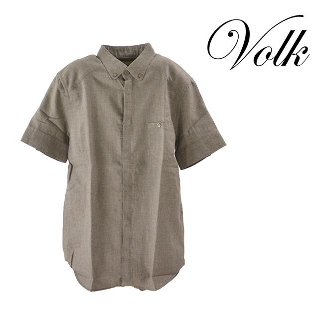 PARADI/パラディ Holiday shirt シャツ メンズ トップス 襟 コットン 半袖 夏 チャコール