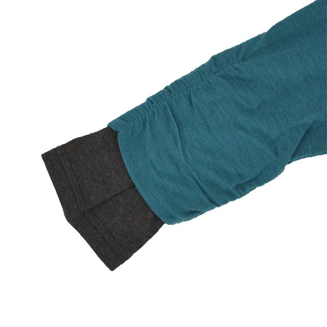 ara･ara/アラアラ フェイクレイヤードカットソー レディース トップス グリーン ブルー ara・ara/アラアラ フェイクレイヤードカットソー レディース トップス