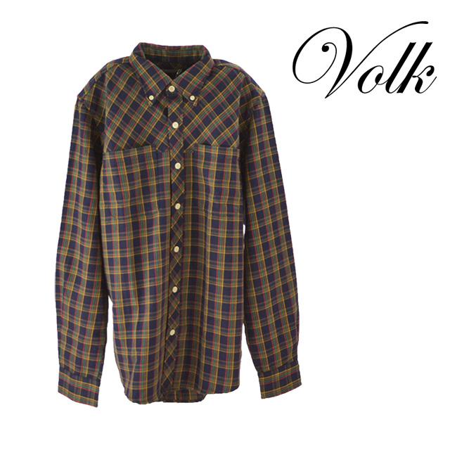 Handsom/ハンサム CONTRAST CHECK SHIRT コントラストチャックシャツ メンズ