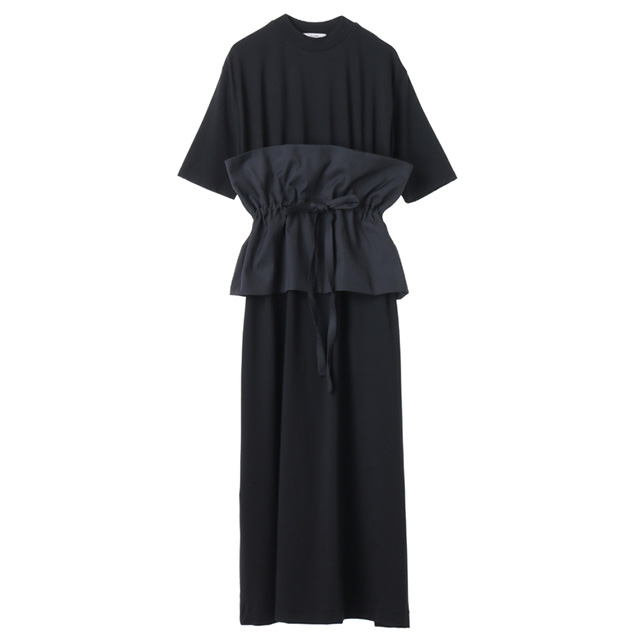 クラネ CLANE ウエストギャザー カット ワンピース WAIST GATHER CUT ONE PIECE 半袖