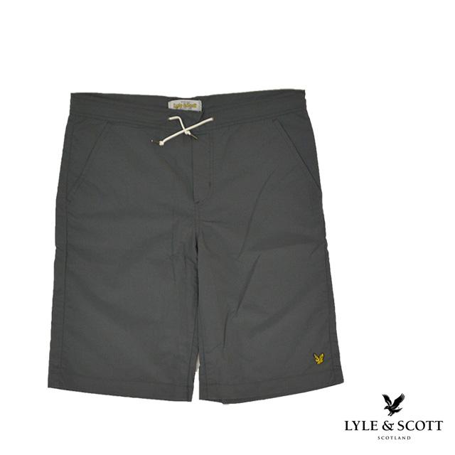Lyle&Scott/ライルアンドスコット ハーフパンツ メンズ グレー 夏 ウエストゴム ひざ丈