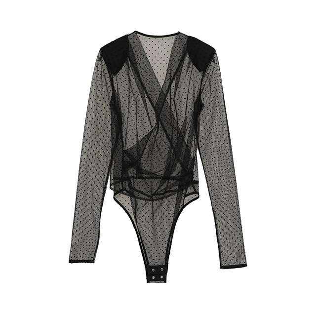 クラネ CLANE シアー ドレープ ボディ スーツ SHEER DRAPE BODYSUITS 【2025 新作】