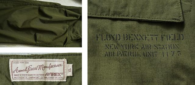 カーゴパンツ メンズ / AVIREX アビレックス 6176084 COTTON RIPSTOP