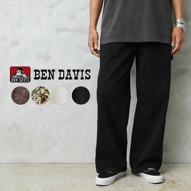 BEN DAVIS ベンデイビス T-23180012 PAINTER-PANTS ペインター パンツ【Cx】【T】｜メンズファッション アメカジ ワークパンツ ワイドパンツ ダック地 ツイルパンツ ゆったり シルエット カジュアル