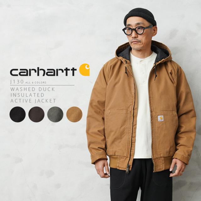 Carhartt カーハート J130 LOOSE FIT WASHED DUCK INSULATED アクティブ ジャケット（104050）【T】