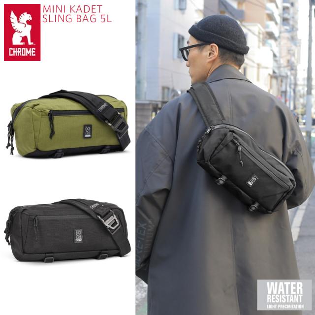 CHROME クローム BG-321 MINI KADET SLING BAG ミニカデット スリングバッグ【T】【Cx】｜ショルダーバッグ 肩掛け 自転車 通勤 通学 コンパクト ポーチ バッグインバッグ メンズ レディース ユニセックス ブラック