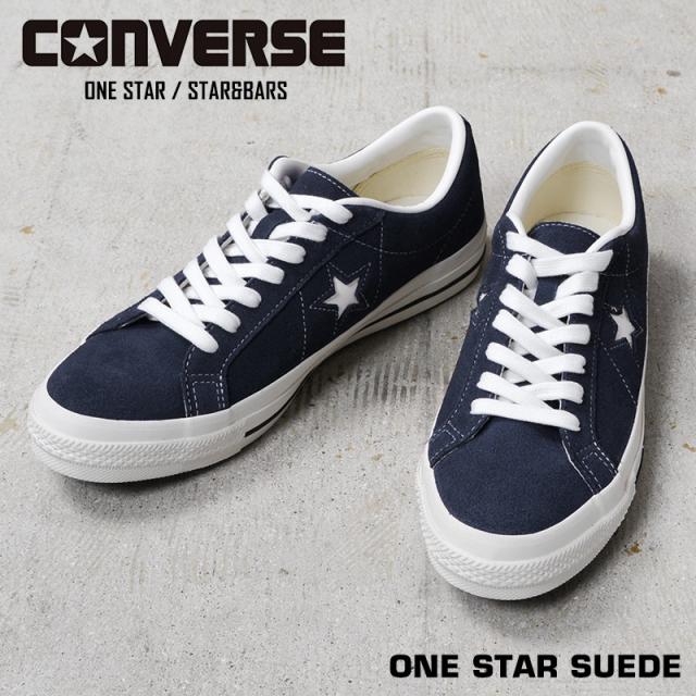 CONVERSE コンバース 35200862 ONE STAR SUEDE ワンスター スエード スニーカー NAVY【Cx】【T】｜メンズファッション ネイビー 靴 レトロ カジュアル おしゃれ 人気 コーデ シューズ 革靴