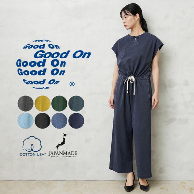 Good On グッドオン GOOP-1904 ノースリーブ オールインワン レディース 日本製【Sx】【T】