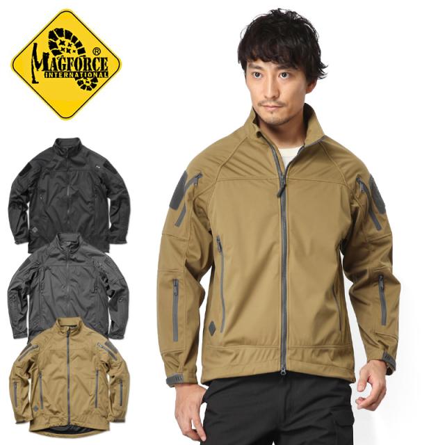 MAGFORCE マグフォース C-1007 RATTLESNAKE JACKET（ラトルスネークジャケット）【Cx】【T】｜ソフトシェル ミリタリージャケット メンズ アウター アウトドア サバゲー ミリタリー タウンユース 耐水 防風 軽量 伸縮性