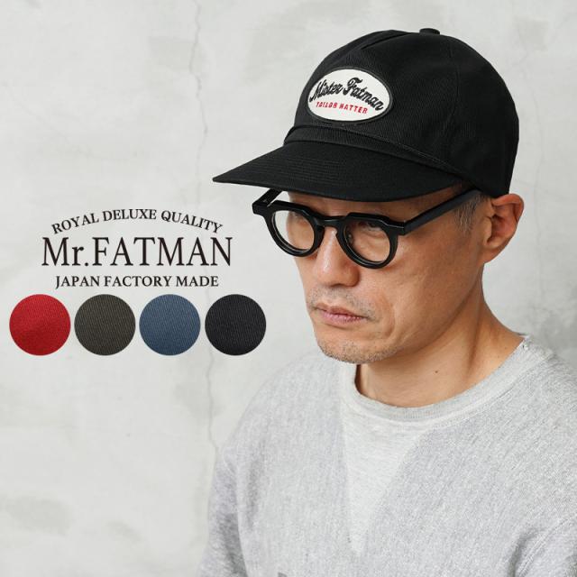 Mr.FATMAN ミスターファットマン 5244011 COTTON WAPPEN トラッカー キャップ 日本製【Cx】【T】｜メンズ 帽子 大きいサイズ ワッペン ツバ付き オールシーズン カジュアル ブランド おしゃれ