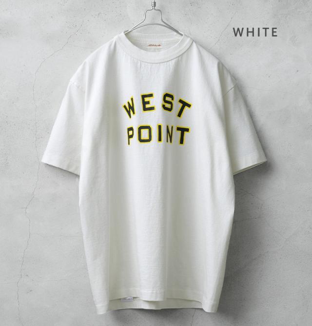 A.G.SPALDING&BROS エージースポルディング&ブロス SPL-AGS-251011 WEST POINT S/S プリントTシャツ 日本製【Cx】【T】 ｜メンズファッション アメカジ ヴィンテージ アーカイブ ヘビーウェイト 丸胴 シングルステッチ ブランド おしゃれ
