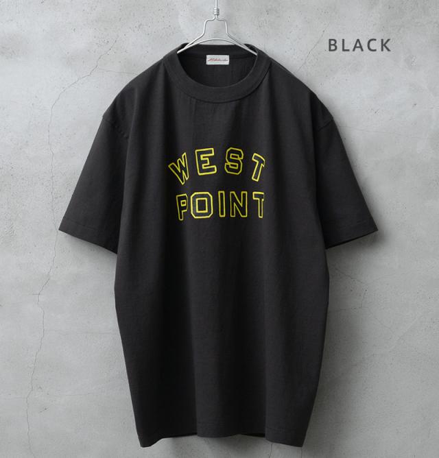 A.G.SPALDING&BROS エージースポルディング&ブロス SPL-AGS-251011 WEST POINT S/S プリントTシャツ 日本製【Cx】【T】 ｜メンズファッション アメカジ ヴィンテージ アーカイブ ヘビーウェイト 丸胴 シングルステッチ ブランド おしゃれ