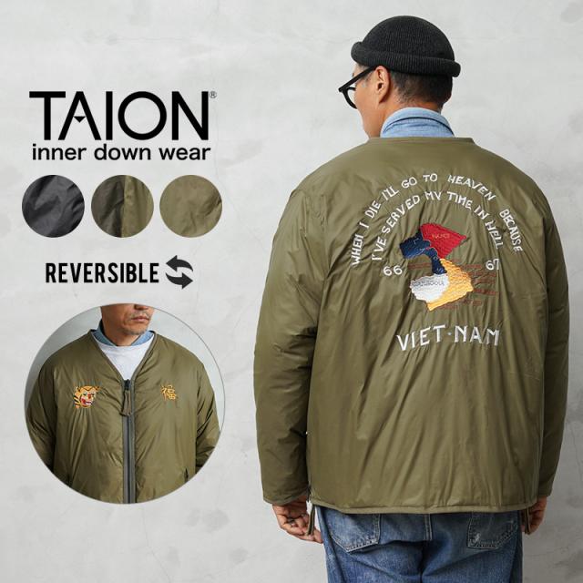 TAION タイオン TAION-JK03JS JAPAN SPECIAL リバーシブル ベトジャン ダウンジャケット【F4】【Sx】【T】