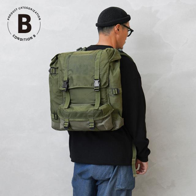 実物 USED 米軍 FALCON II RANGER RADIO バックパック コンディションB【Cx】【I】｜メンズ リュック デイパック 大容量 旅行 アウトドア キャンプ 通勤 通学 カジュアル ミリタリー カーキ 古着 ファッション おしゃれ