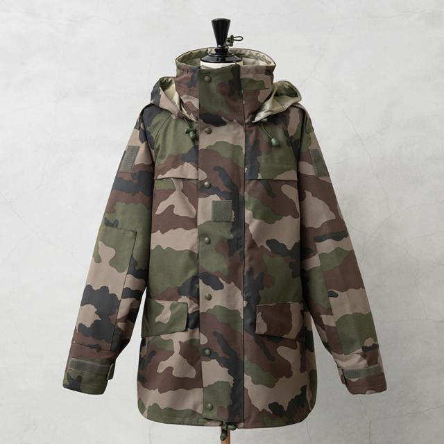 実物 新品 デッドストック フランス軍 CCE CAMO WATERPROOF フィールドパーカ 4ポケット【Cx】【I】｜メンズ アウター 大きいサイズ マウンテンパーカー 迷彩 カモ柄 ミリタリー 古着 ファッション おしゃれ