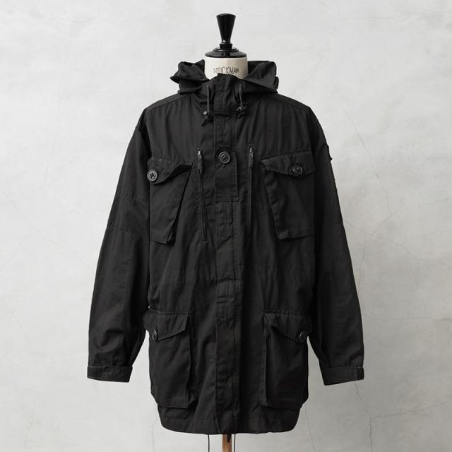 実物 新品 デッドストック イギリス軍 WINDPROOF コンバット スモック デザートDPMカモ DEEP BLACK染め【Cx】【I】｜ミリタリージャケット メンズ アウター WINDPROOF カジュアル 迷彩 カモフラージュ 軍モノ 軍放出品