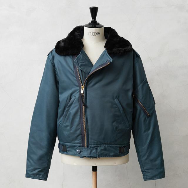 実物 新品 デッドストック カナダ軍  CANADIAN AIR FORCE リアルムートン アビエイター ジャケット TYPE IV AIR FORCE BLUE【Cx】【I】｜メンズ アウター フライトジャケット 大きいサイズ 古着 ファッション おしゃれ