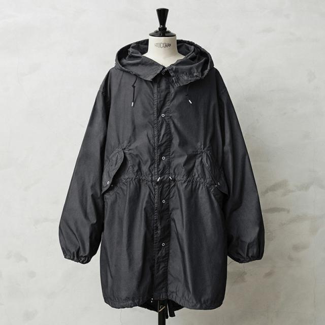 実物 新品 デッドストック 米軍 スノーカモ モッズコート BLACK染め【Cx】【I】｜ミリタリーコート ミリタリージャケット フィッシュテール スノーカモパーカー メンズ アウター 軍放出品 軍モノ 大きいサイズ おしゃれ  M-51 ブラック