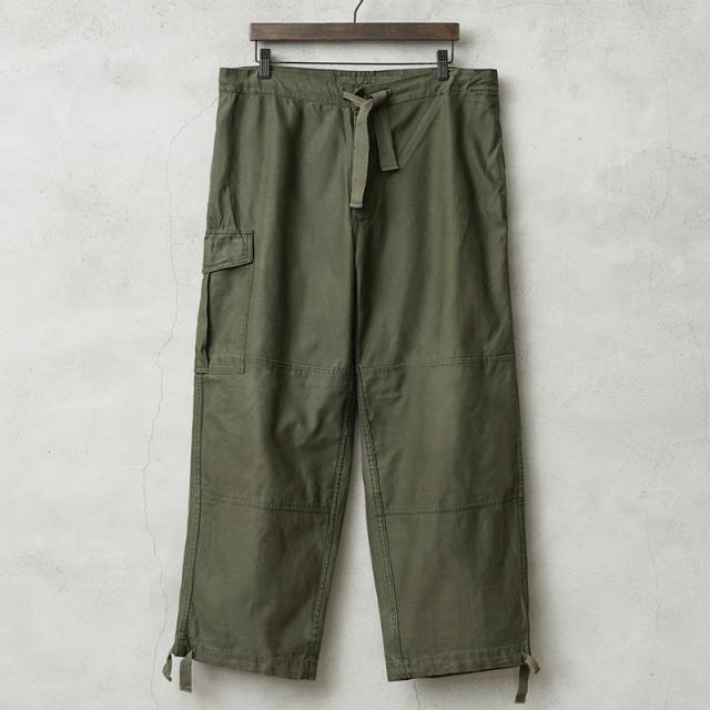 実物 USED ベルギー軍 M-88 フィールド オーバーパンツ OD 裾ドローコードあり【Cx】【I】｜軍パン ミリタリー メンズファッション アメカジ ワークパンツ カーゴパンツ コットンバックサテン ヴィンテージ 古着 フィールドパンツ 放出品 軍物 秋 冬
