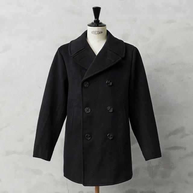 実物 USED 米軍 U.S.NAVY 70’s MELTON（メルトン）ウール ピーコート DARK NAVY / Pコート PEA COAT【Cx】【I】｜メンズ アウター ミリタリー メルトン ジャケット ダブル 前立て ビジネス カジュアル 古着 おしゃれ