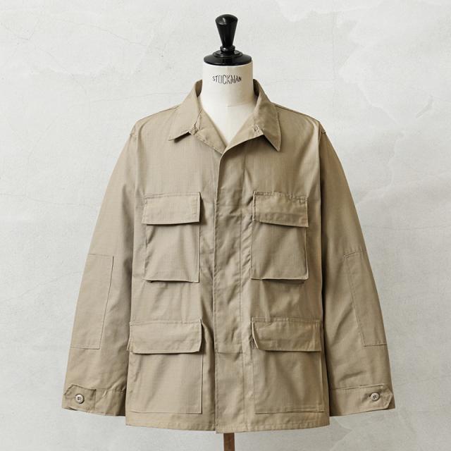 MADE IN USA 新品 米軍 デッドストック BDU ジャケット カーキ 後期型タイプ ウエストアジャスター無し【Cx】【I】｜メンズファッション アウター アメカジ ミリタリーファッション アメリカ軍 ミリタリージャケット コットン リップストップ アメリカ製