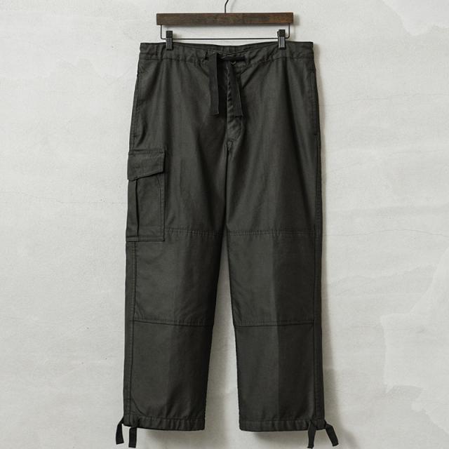 実物 USED ベルギー軍 M-88 フィールド オーバーパンツ OLIVE BLACK染め【Cx】【I】｜ミリタリー 軍パン フィールドパンツ メンズファッション アメカジ ヴィンテージ ワークパンツ ブラック オリーブ ミリタリー おしゃれ