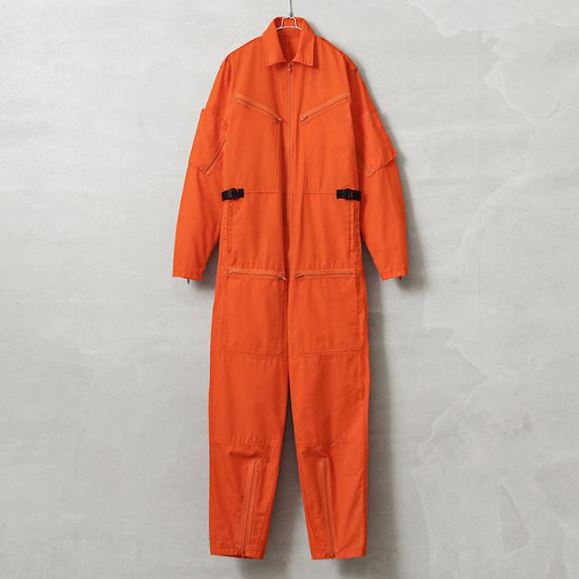 実物 新品 デッドストック カナダ軍 RESCUE SPECIALIST フライヤーズ カバーオール BRIGHT ORANGE【Cx】【I】｜メンズファッション ミリタリー つなぎ 救助服 オレンジ 軍物 ワークウェア ヴィンテージ ミリタリーファッション 古着 おしゃれ