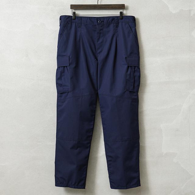 実物 新品 デッドストック 米軍 COAST GUARD（沿岸警備隊）ODU オペレーション カーゴパンツ 刺繍なし【Cx】【I】｜メンズファッション ミリタリー 軍パン アウトドア ワークパンツ タクティカル リップストップ 作業着 ブルー 古着 おしゃれ