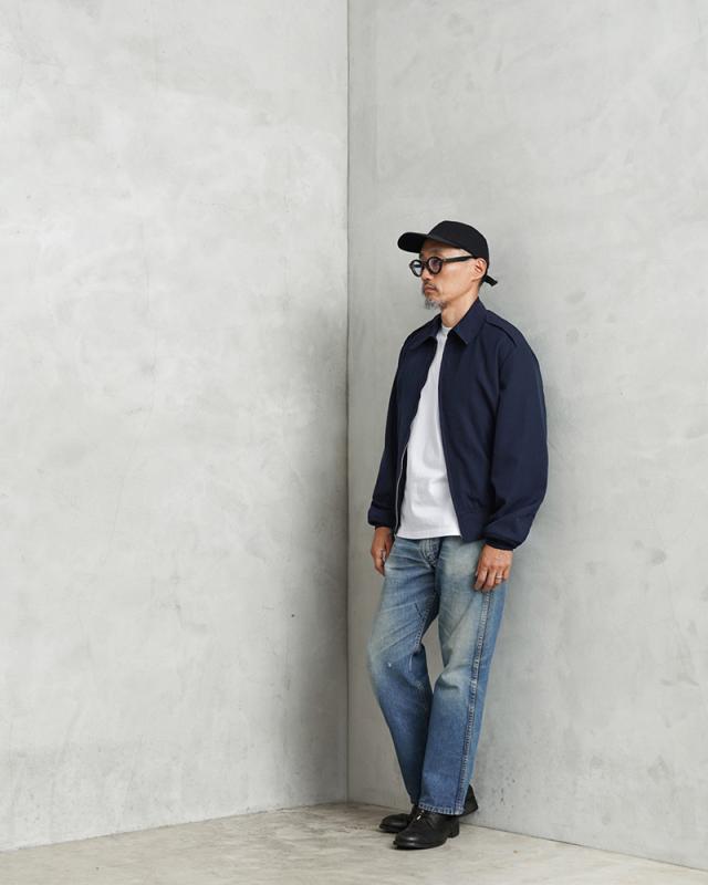 実物 USED 米軍 U.S.AIR FORCE ライトウェイトジャケット ライナー付き SOLID【Cx】【I】｜メンズファッション アメカジ ミリタリー ブルゾン 古着 ネイビー 刺繍ロゴ ユーズド