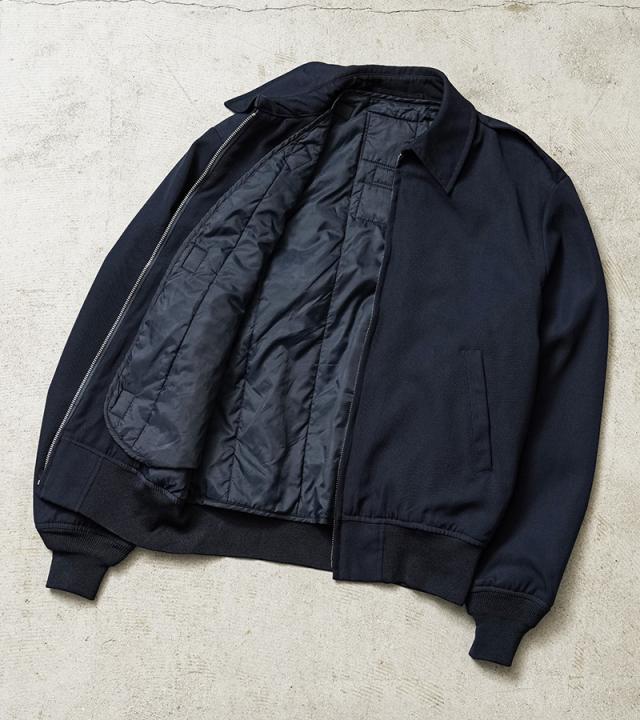 実物 USED 米軍 U.S.AIR FORCE ライトウェイトジャケット ライナー付き SOLID【Cx】【I】｜メンズファッション アメカジ ミリタリー ブルゾン 古着 ネイビー 刺繍ロゴ ユーズド