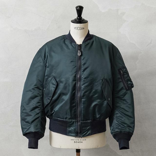 GREENBRIER IND.INC グリーンブライヤー インダストリーズ 90’s MADE IN USA MA-1 フライトジャケット A.F.BLUE【ORANGE LINING】【Cx】【I】