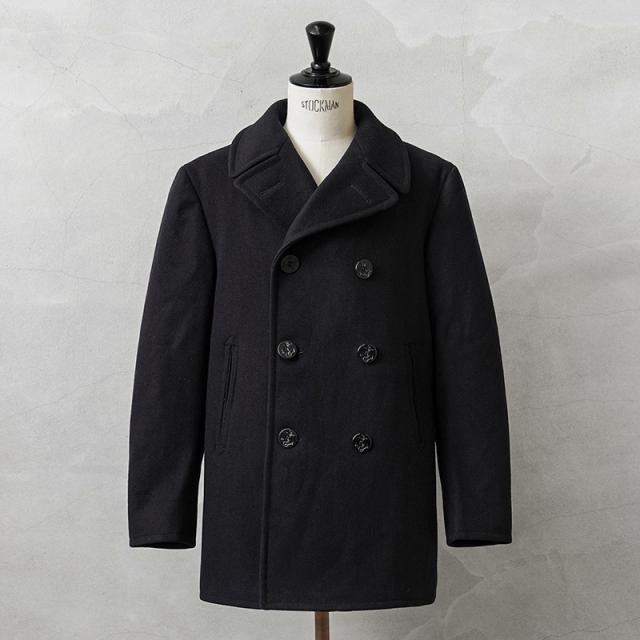 実物 USED 米軍 U.S.NAVY 50’s「CLOTHING SUPPLY OFFICE」KERSEY（カージー）ウール ピーコート DARK NAVY【Cx】【I】