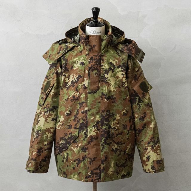 実物 新品 デッドストック イタリア軍 ALL-WEATHER WATERPROOF フィールドパーカー ベジタトカモ【HARD TYPE】【Cx】【I】