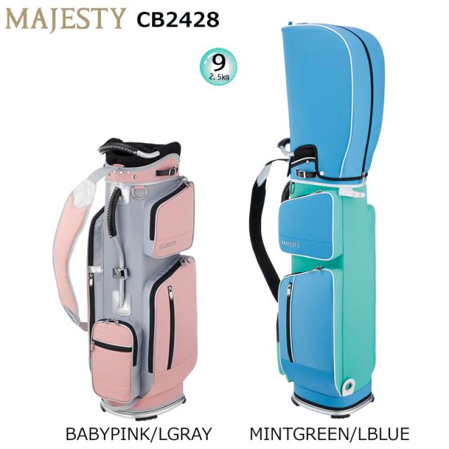 マジェスティ ゴルフ(MAJESTY GOLF) 2024 CB2428 9型(2.5kg) 男女兼用 軽量 キャディバッグ (Unisex Light Caddy Bag)